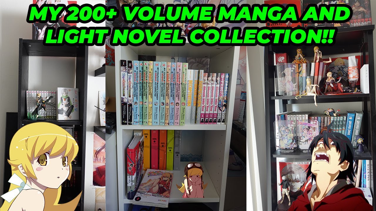Manga & Light Novel Collection Update! (200+ Volumes) - YouTube