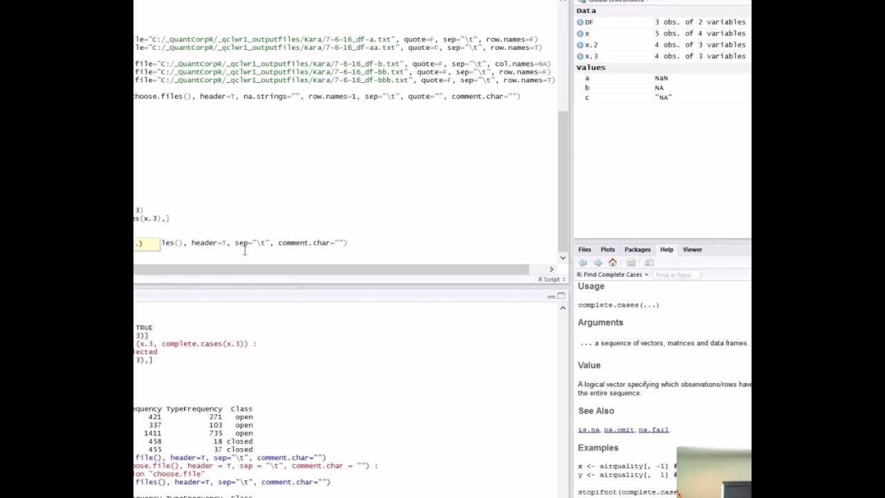 Episode 15-R Data frames and missing data - YouTube