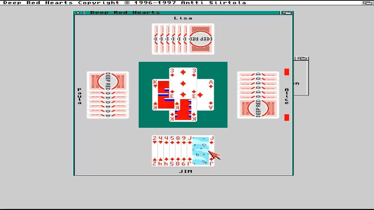 AMIGA Deep Red Hearts CARD GAME By Antti Siirtola - YouTube