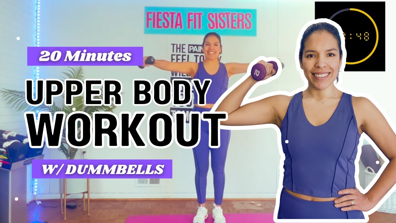20-Minute Upper Body Dumbbell Workout for Women | Strengthen & Tone ...