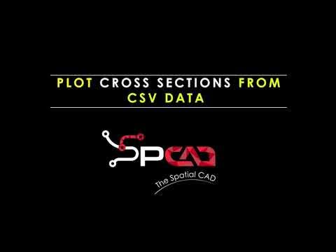 Plot cross-sections from CSV data in CAD using SPCAD - YouTube