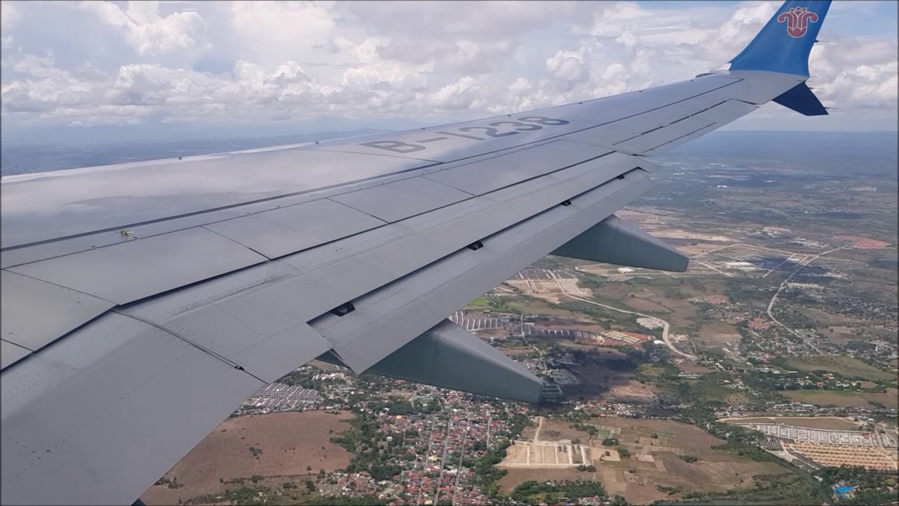 [Full HD 60fps] China Southern Boeing 737 MAX 8 approach and landing in ...