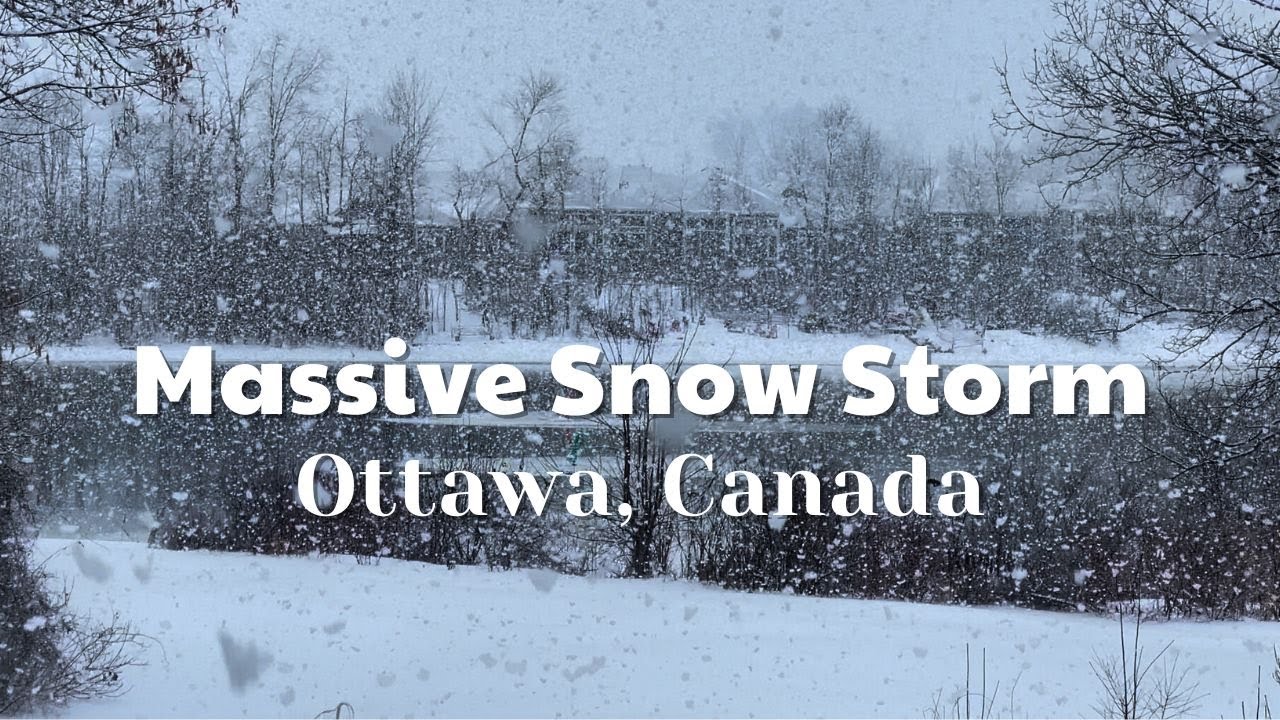 Ottawa Snow Storm: A Beautiful View of Canada's Winter Wonderland - YouTube
