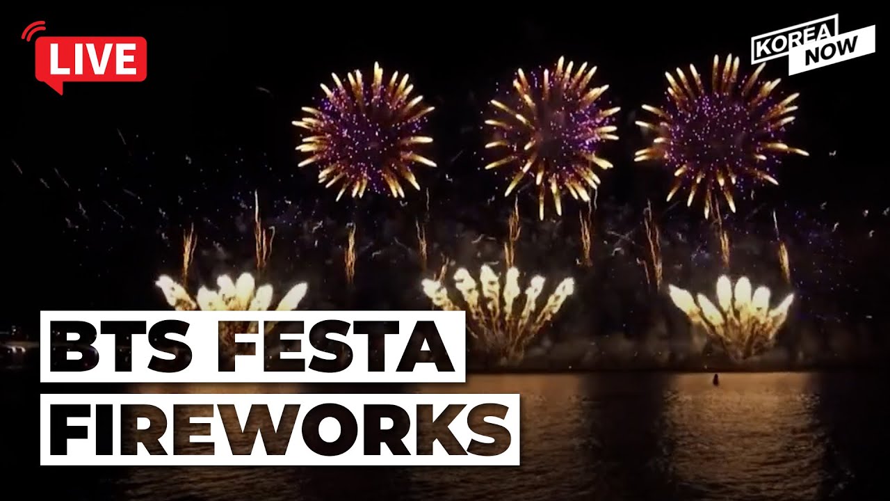 [LIVE] BTS 10th anniversary fireworks show - YouTube