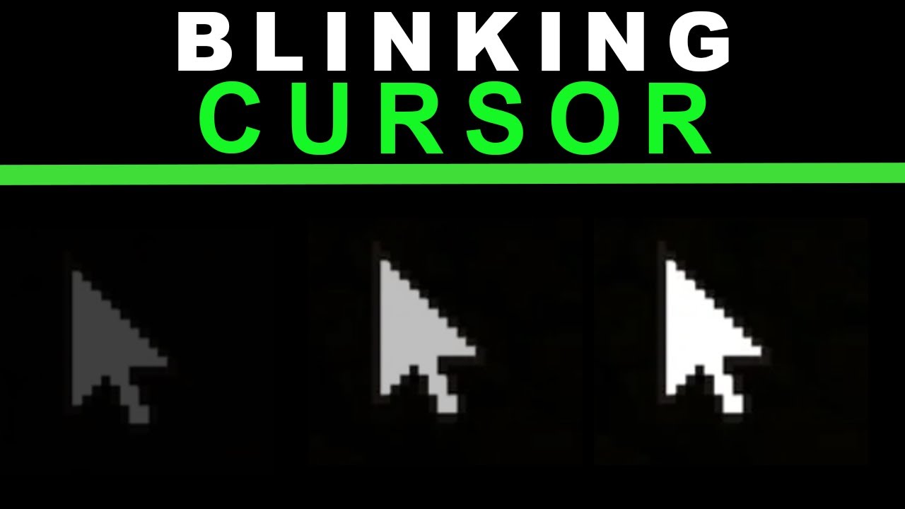 Cursor blinking in Windows 10 | FIX - YouTube
