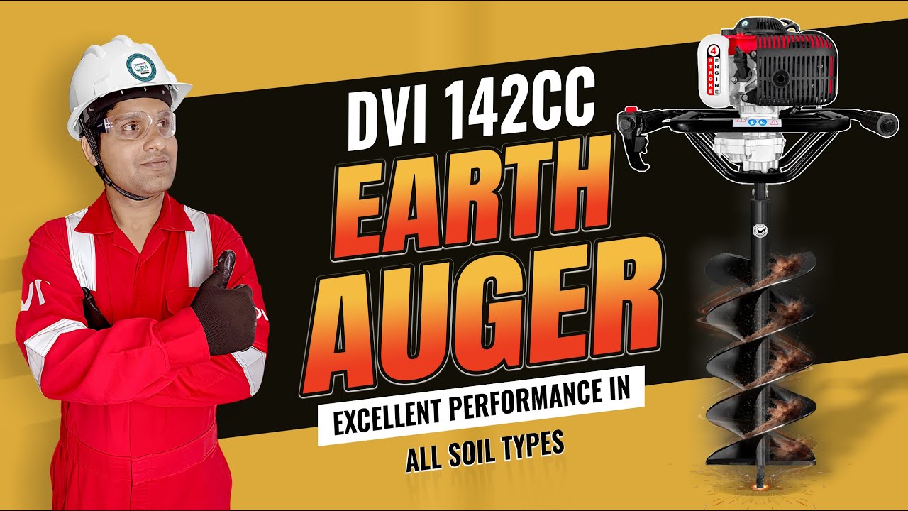 DVI 142 Earth Auger in Action: Revolutionizing Groundwork!"Unleash Power and Precision|Use Case ...