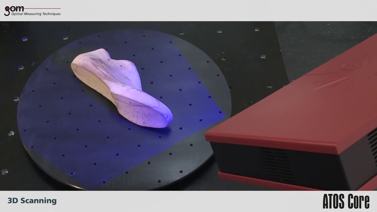 ATOS Core - сканирование и обработка данных в ПО GOM Scan - YouTube