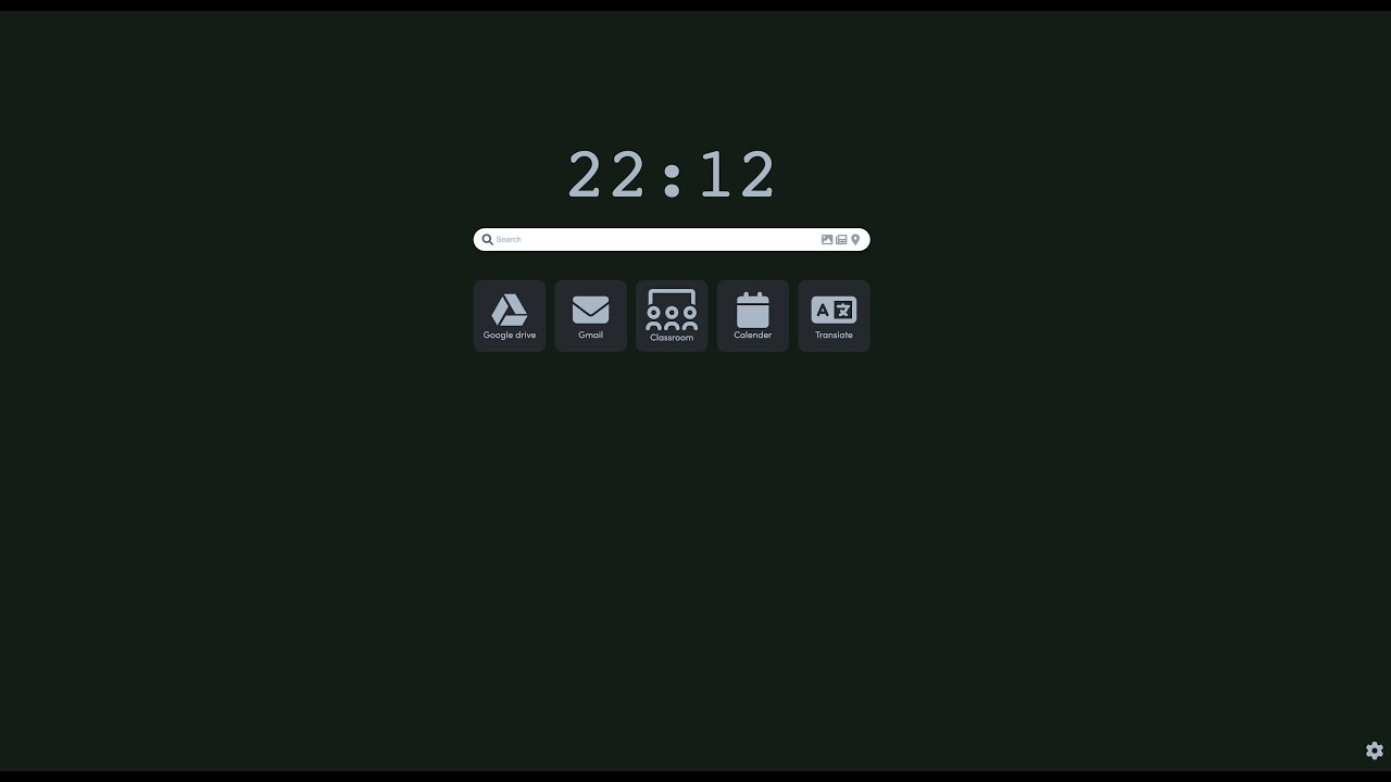 Minimalist New tab - YouTube