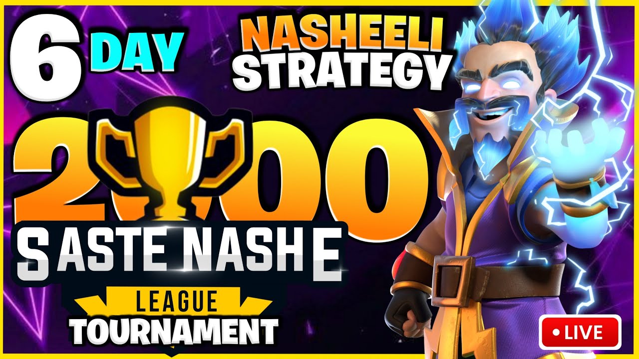 🔴Coc Live - [DAY - 6 ] Saste Nashe League Tournament 5 vs 5 (TH 11 To ...