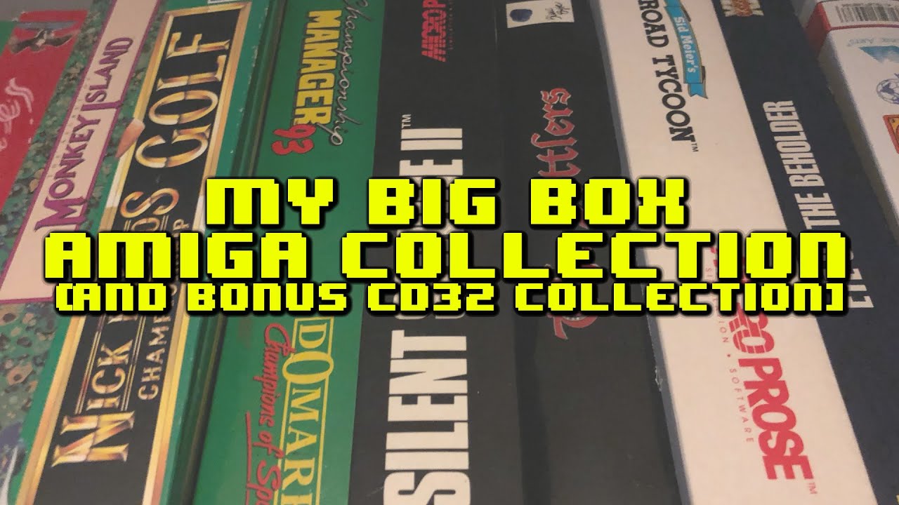 My Big Box Amiga Games Collection (and bonus CD-32 collection) - YouTube