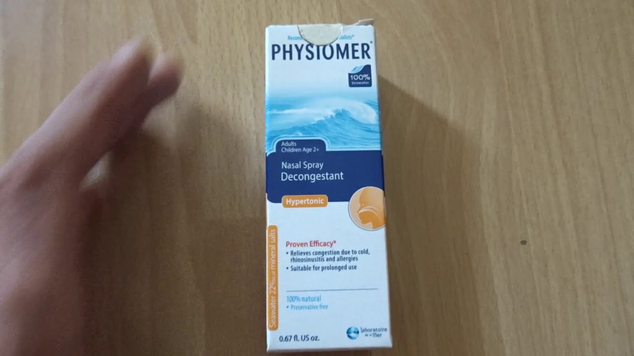 PHYSIOMER nasal spray - YouTube