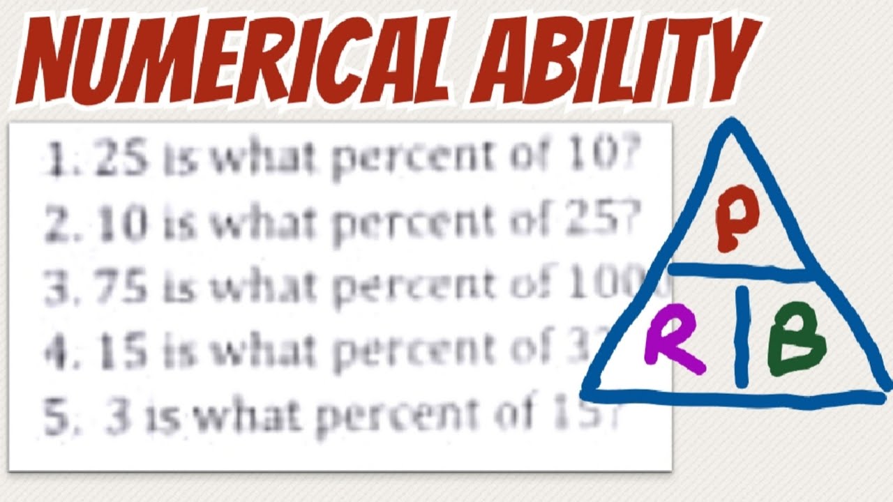 Numerical Ability: Percent as Part of a Whole - YouTube