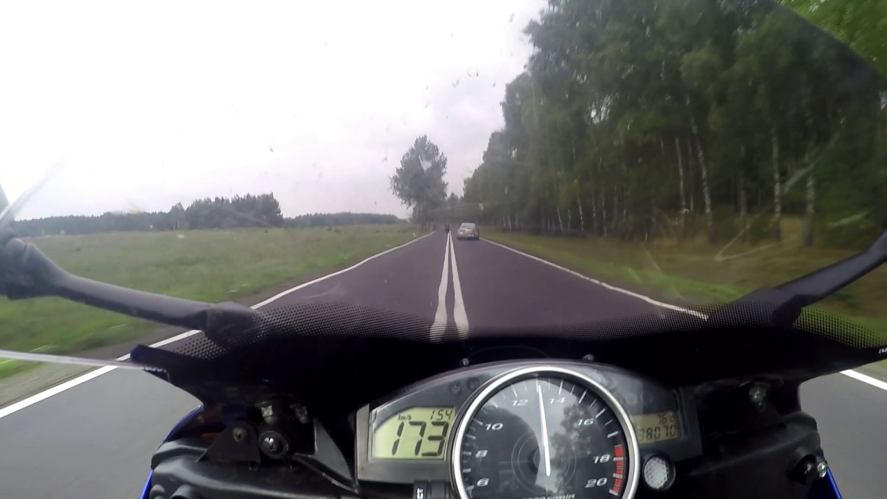 YAMAHA R6 RJ11 knee down wheeling top speed - YouTube