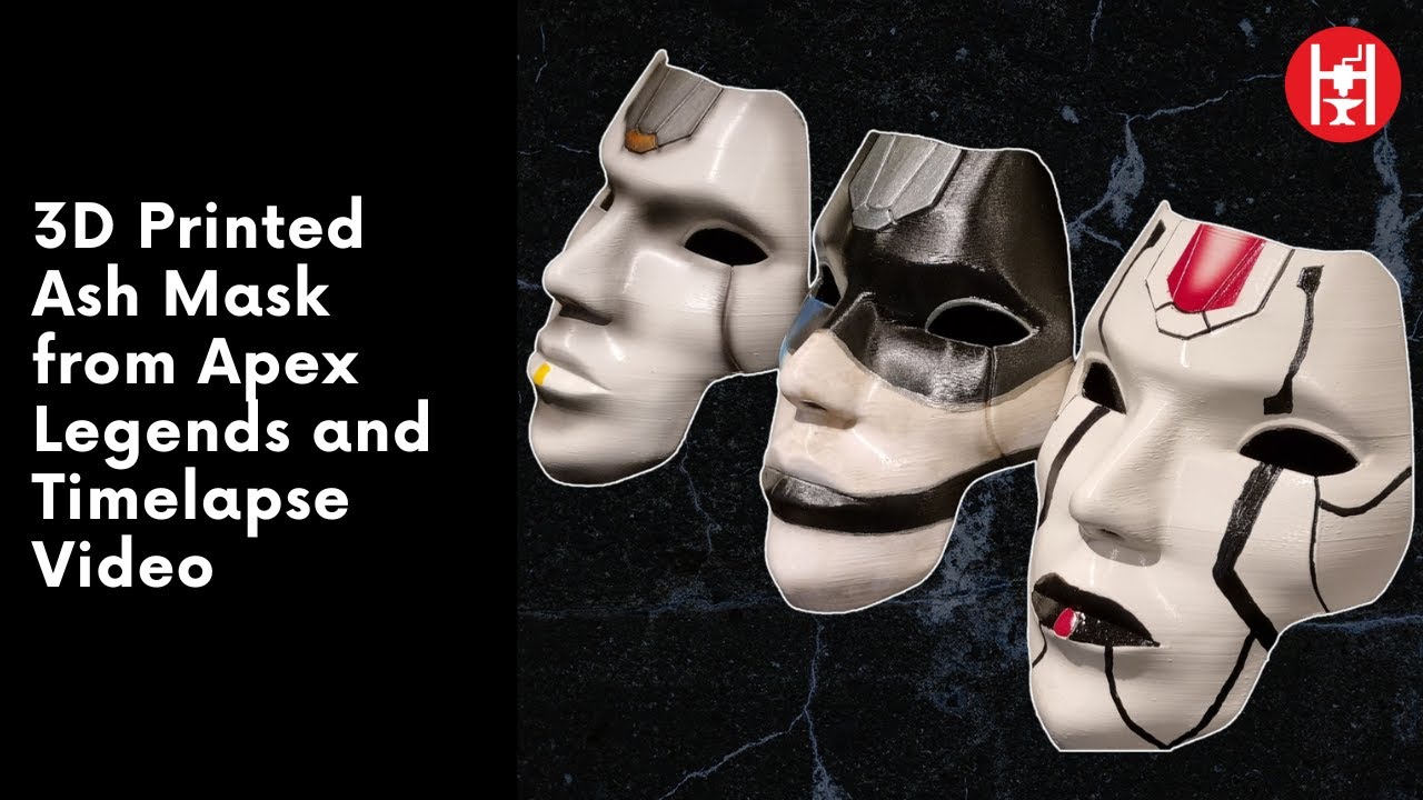 3D Printed Ash Mask from Apex Legends and Timelapse Video - YouTube