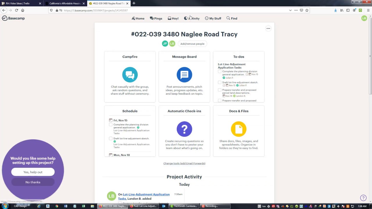 Basecamp-Adding A Task List To An Existing Project - YouTube