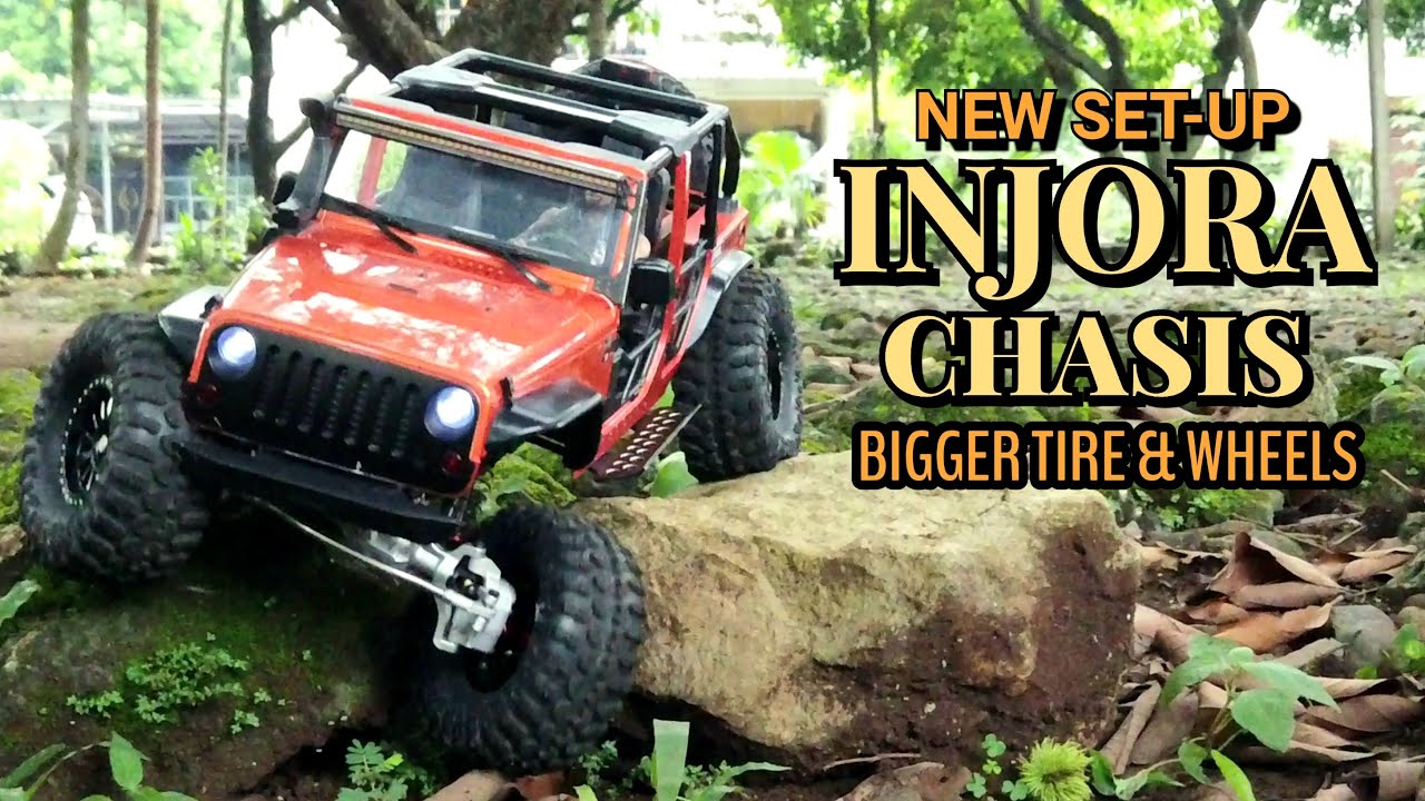 INJORA CHASIS ON RUBICON HARDBODY 313MM - YouTube