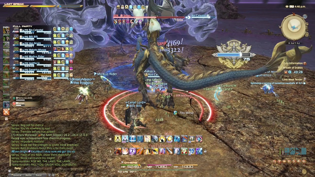 FFXIV Trials The wreath of snakes (Normal) - YouTube