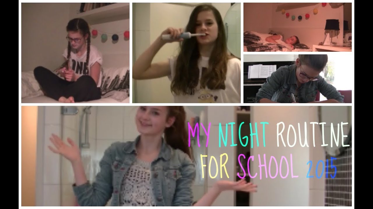Night routine for school |2015 - YouTube