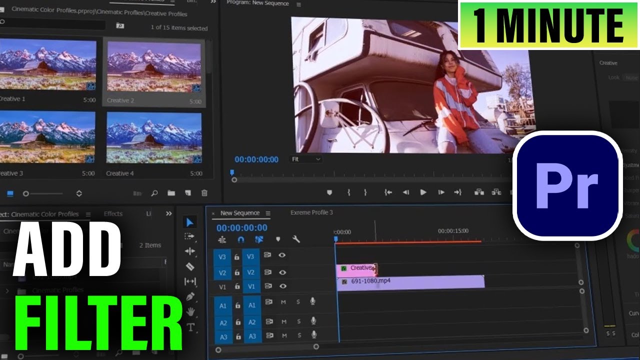 How to add filter in premiere pro - YouTube