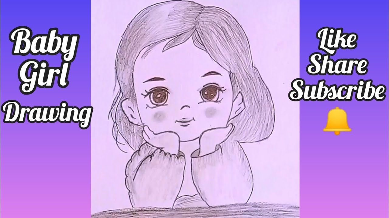 How to draw a girl / Girl drawing easy step by step - YouTube