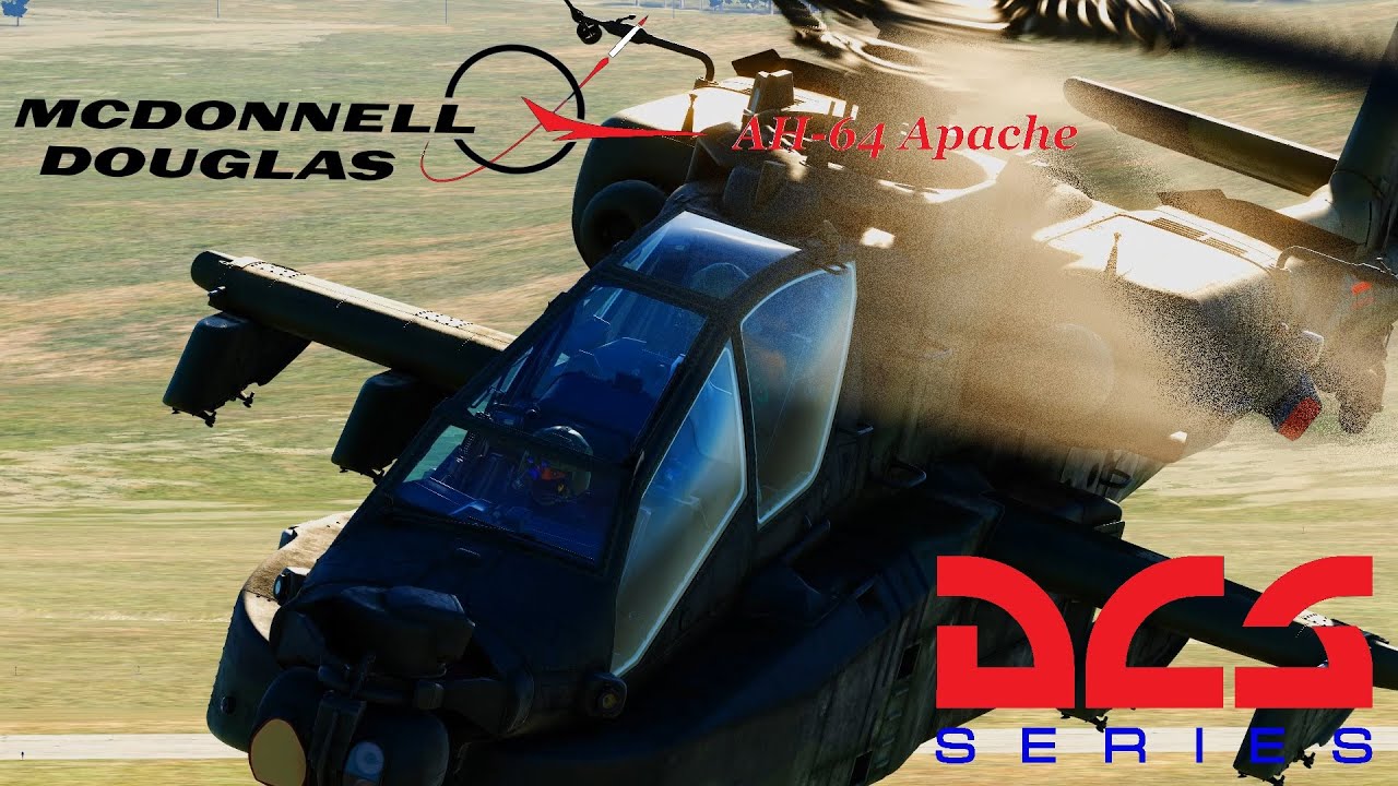 DCSWorld. Полёт на AH-64 Apache. Flight on AH-64 Apache. - YouTube