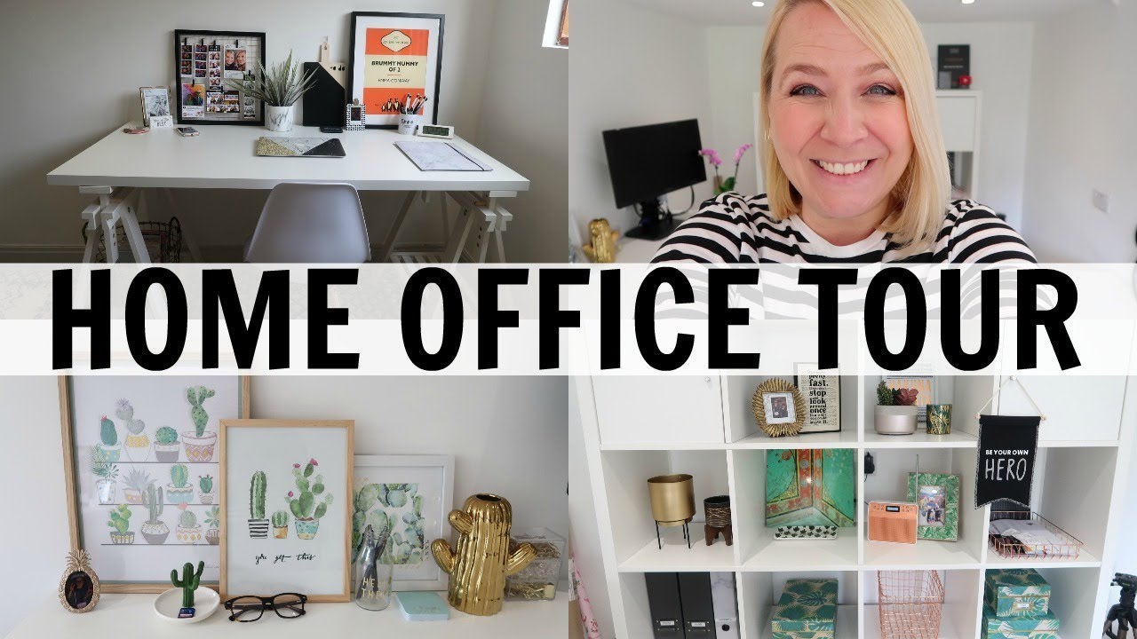 HOME OFFICE TOUR 2018! - YouTube