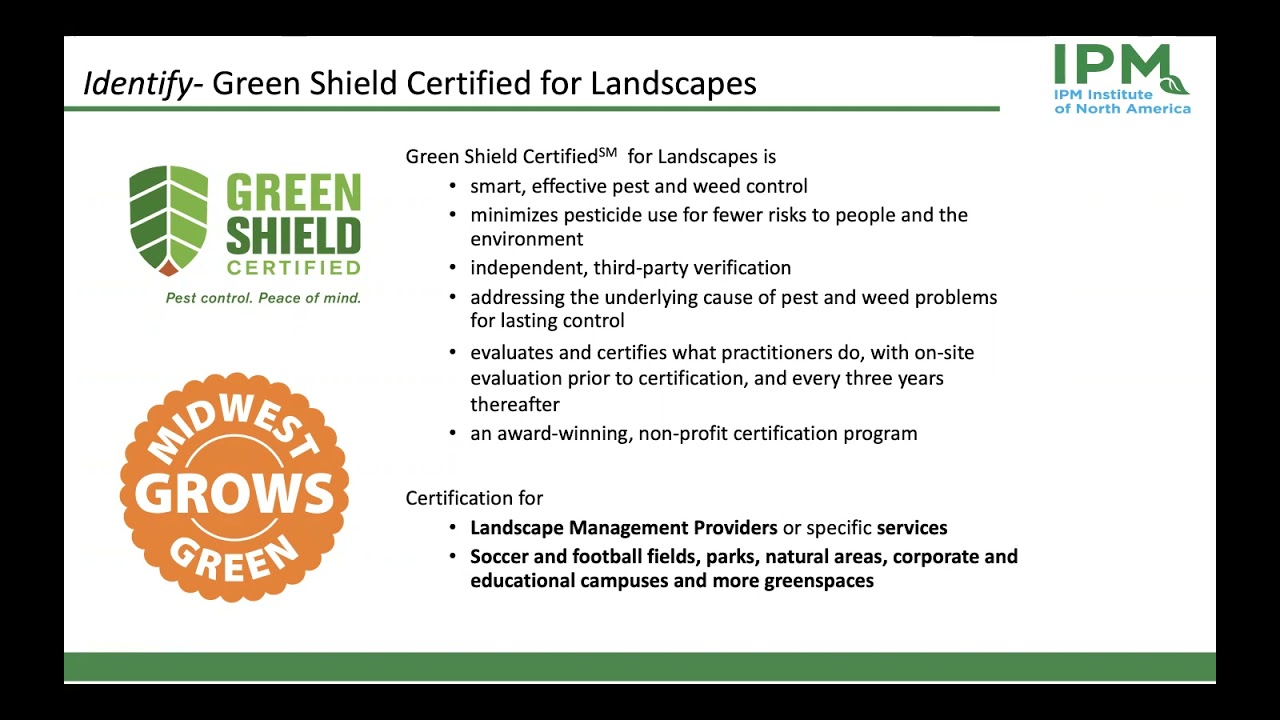 Green Shield Certified for Landscapes - YouTube