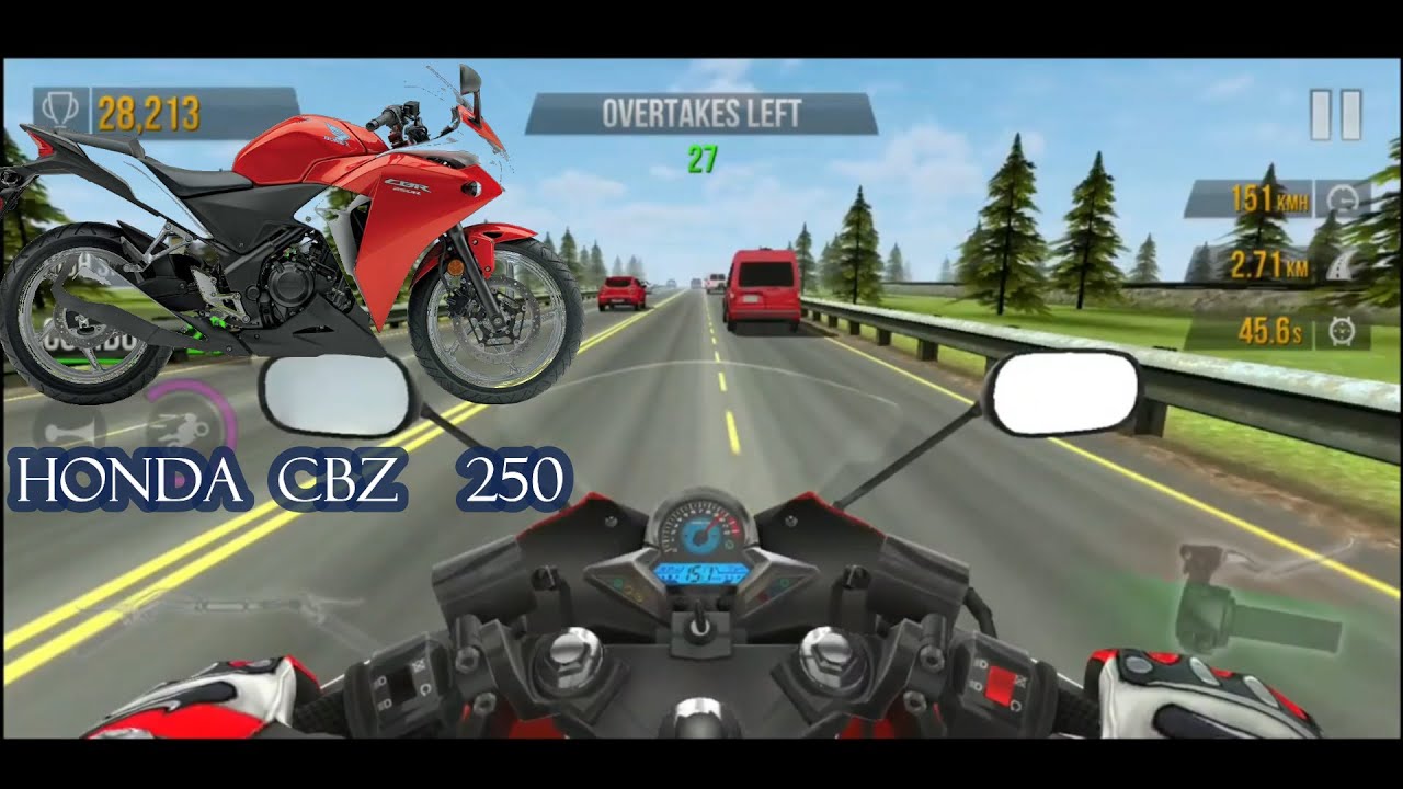 Traffic Rider - Driving Honda CBZ 250 - YouTube