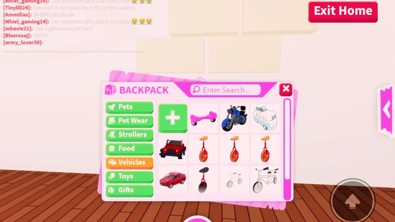 My inventory in adopt me - YouTube