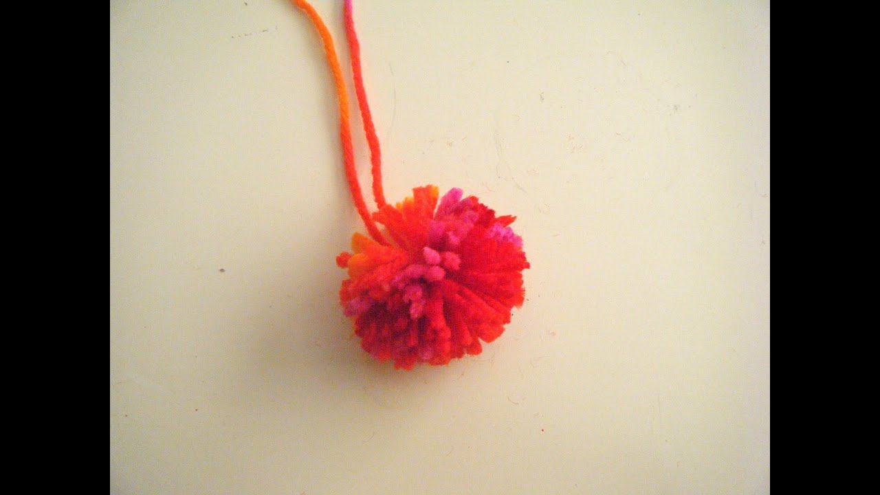 DIY How to make yarn Pom Pom EASIEST tutorial - YouTube