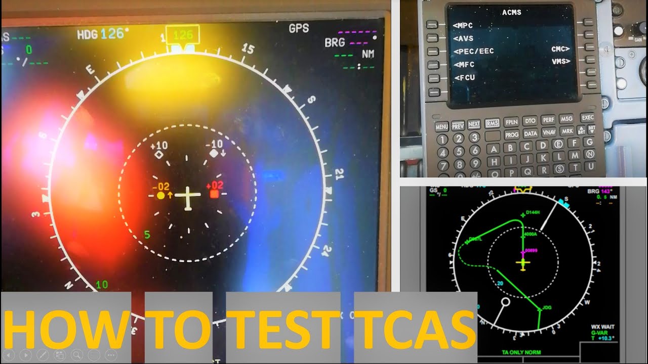 How to test TCAS on ATR72-600 - YouTube
