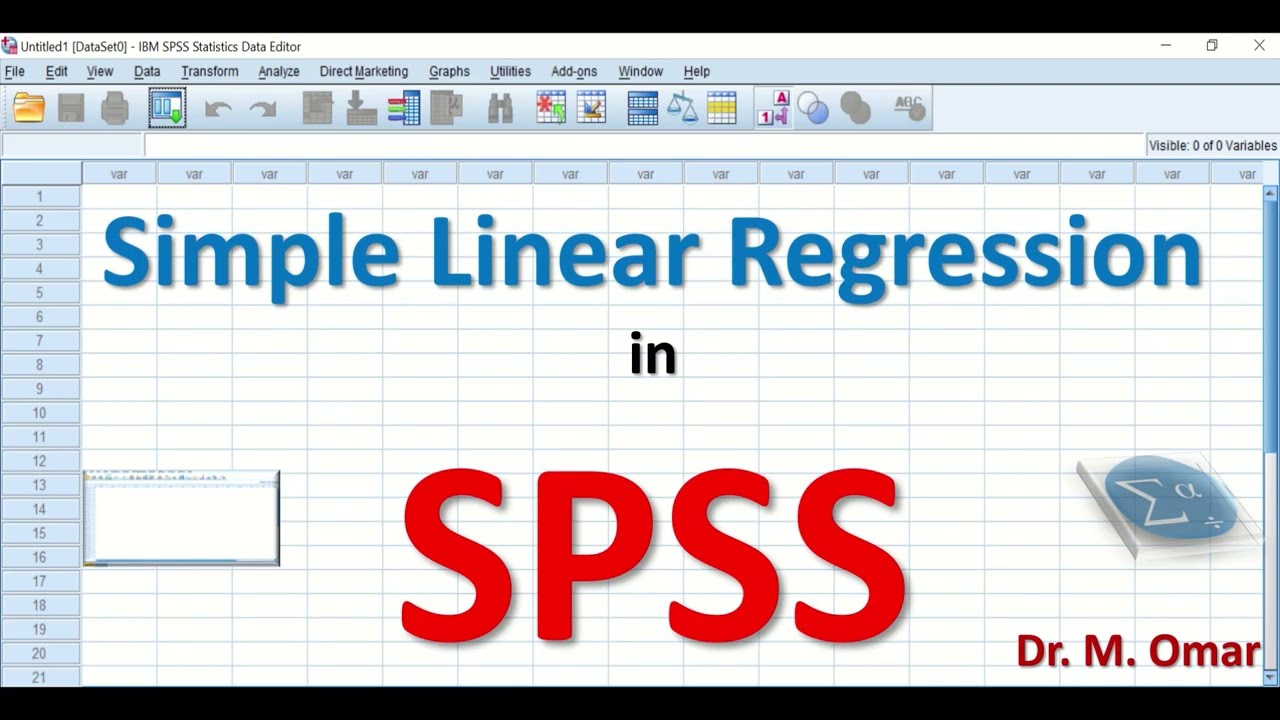 Simple Linear Regression In SPSS YouTube Simple Linear Regression In SPSS YouTube