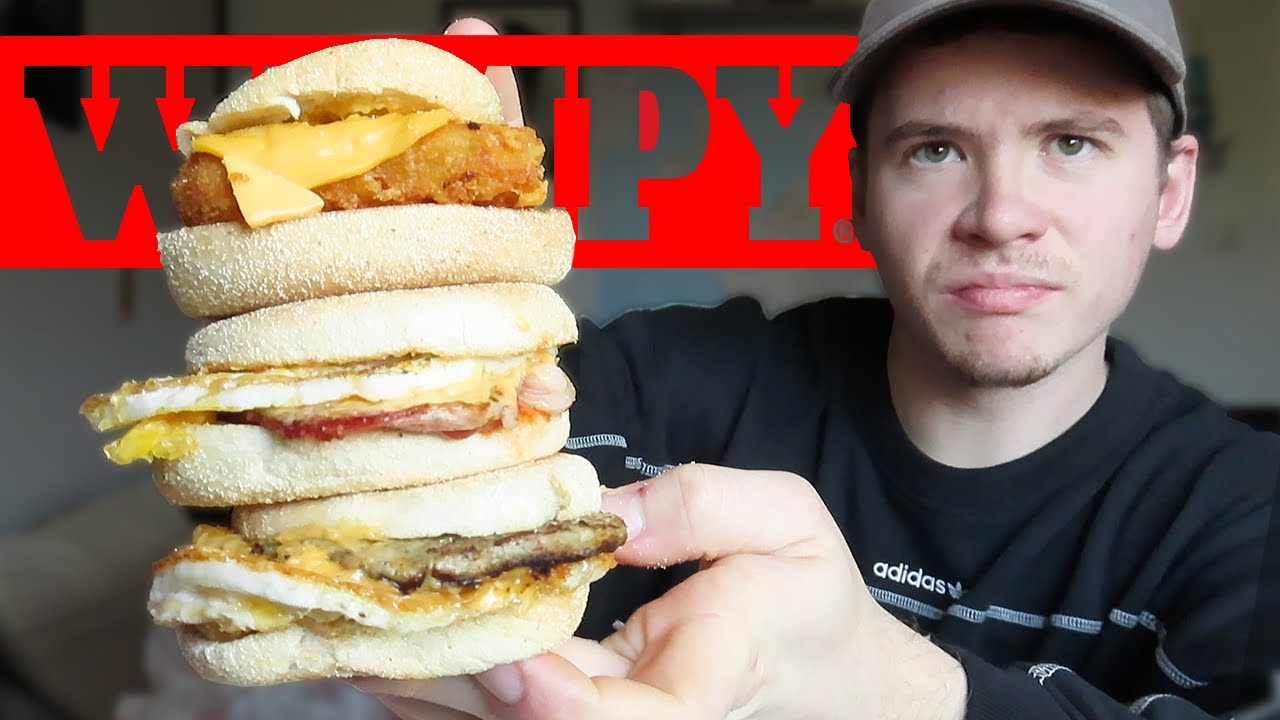 Better Than McDonald's Mcmuffins? Eating 3 Wimpy's BREAKFAST MUFFINS ...