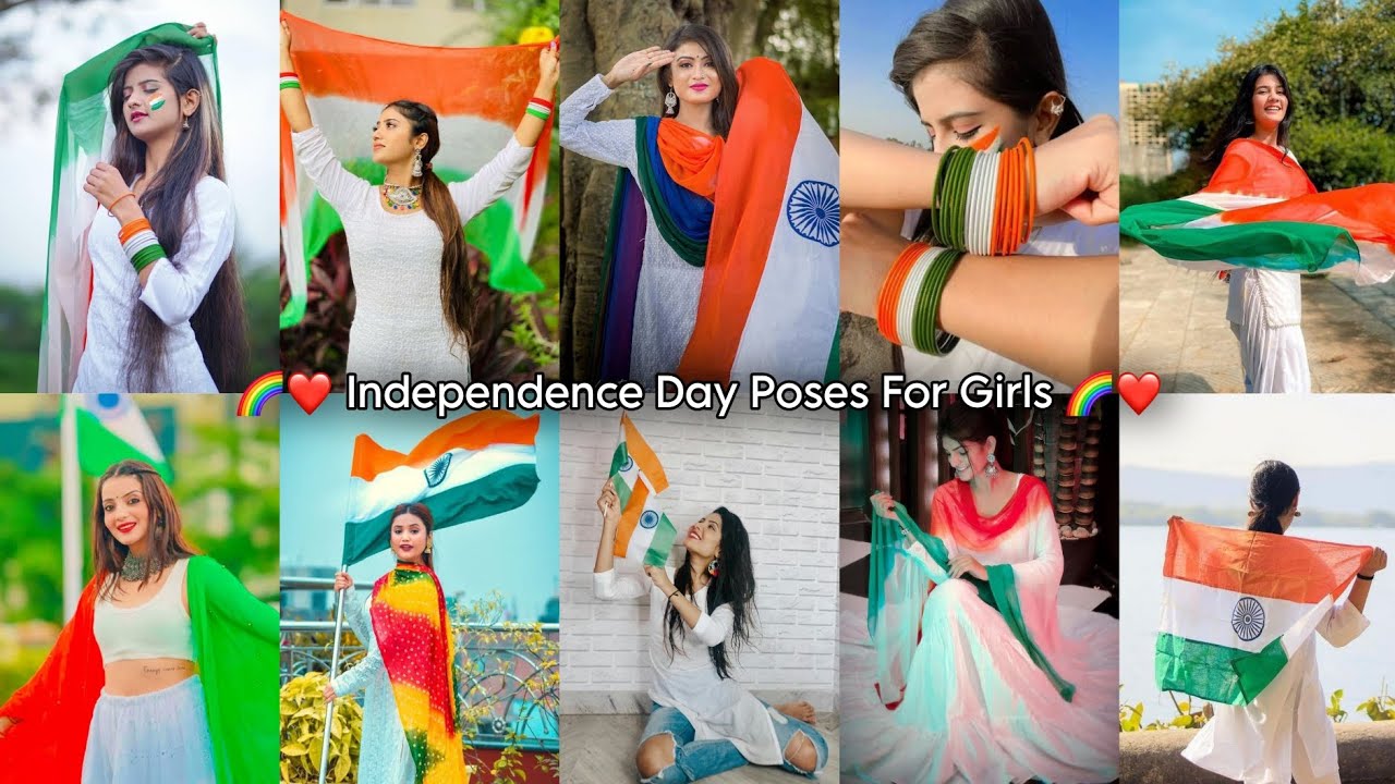 Independence day poses for girls | Independence day photography | 15 ...