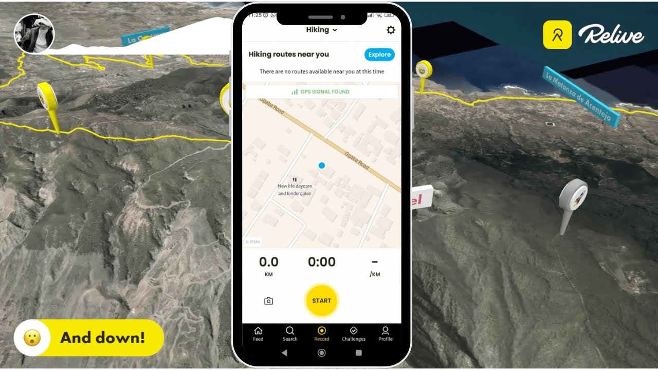 How to record, measure and share distance covered using Relive App ...