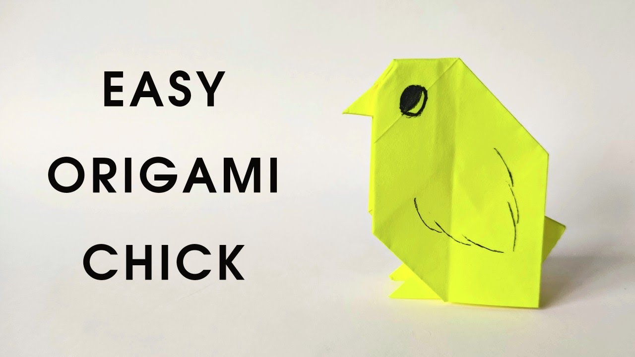 Origami CHICK tutorial | How to make a paper chick - YouTube
