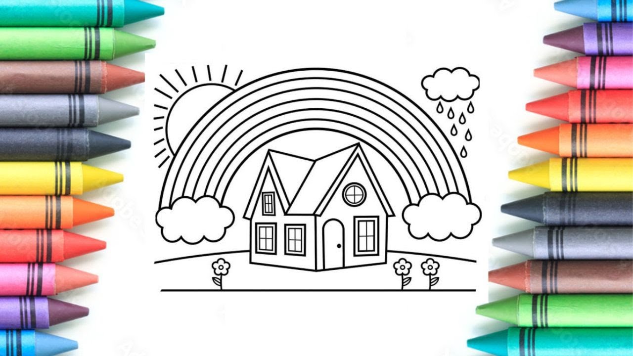 cute home coloring pages || coloring pages ||easy coloring - YouTube