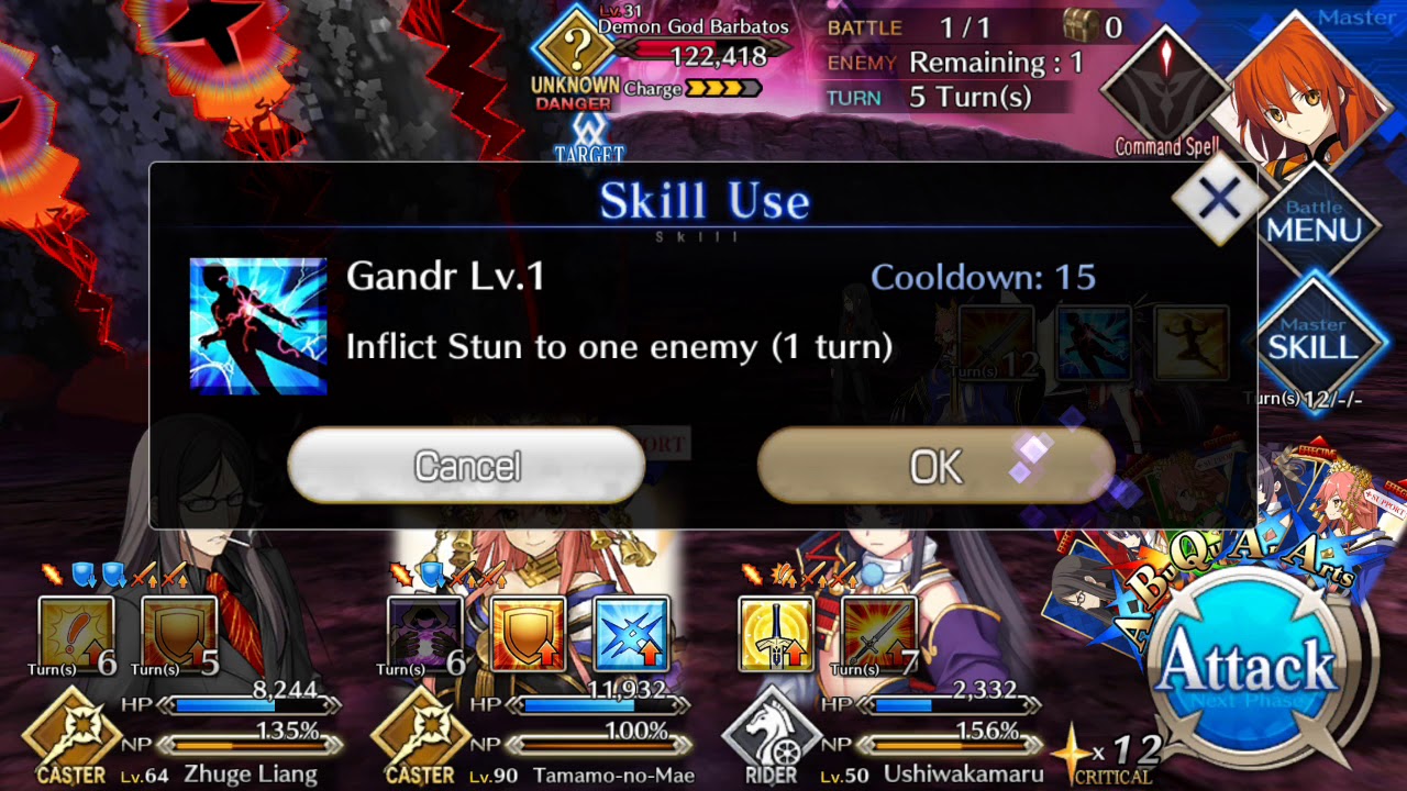 Fate/Grand Order- Boss Battle: Demon God Barbatos - YouTube