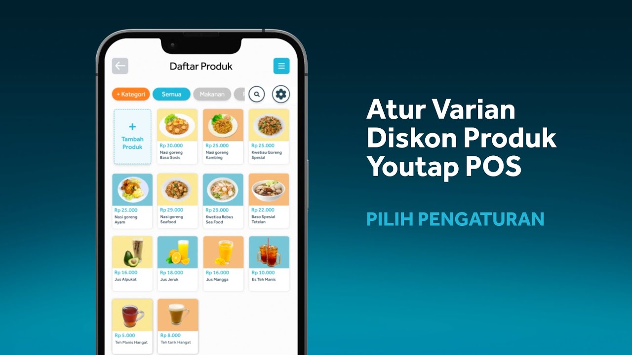 CARA MENAMBAHKAN DISKON PADA PRODUK VARIAN DI YOUTAP POS - YouTube