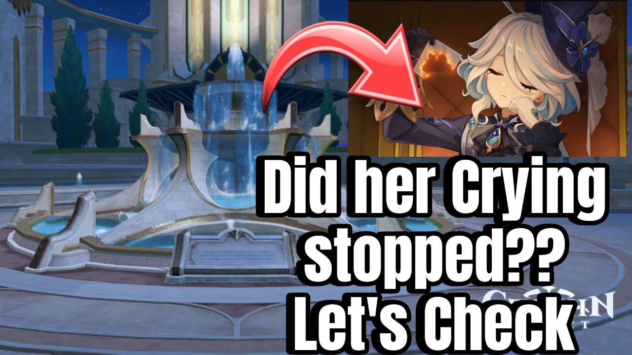 Did Furina's crying change after 4.1 Archon Quest?? Furina Easter egg ...