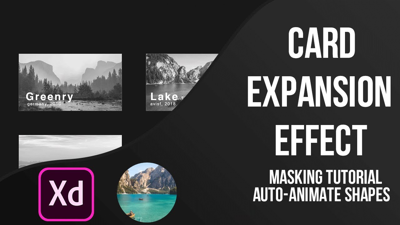 Card Expansion Effect | Adobe XD Auto Animate | Masking & Blend Modes ...