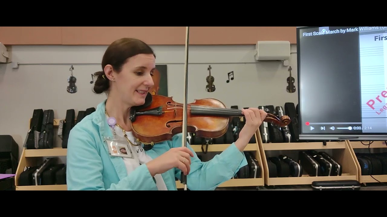First Scale March 1st violin 2/2 - YouTube