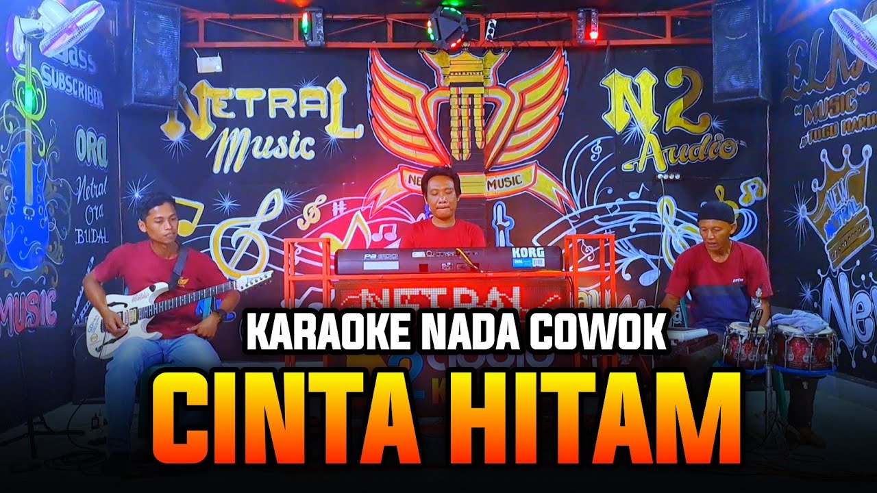 CINTA HITAM-KARAOKE NADA COWOK-DANGDUT FULL KENDANG - YouTube