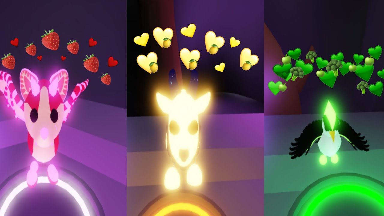 (Adopt Me) Making A Neon Strawberry Dragon, Neon Capricorn, And Neon ...