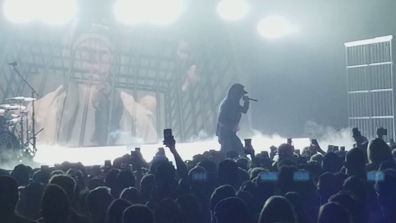 NF Outcast Live/He Climbs Cage (Perception Tour Edmonton Canada) - YouTube