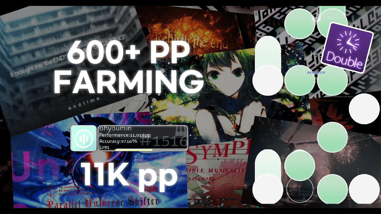 [Osu!] Easy 600pp farming maps.. | mania 4k - YouTube