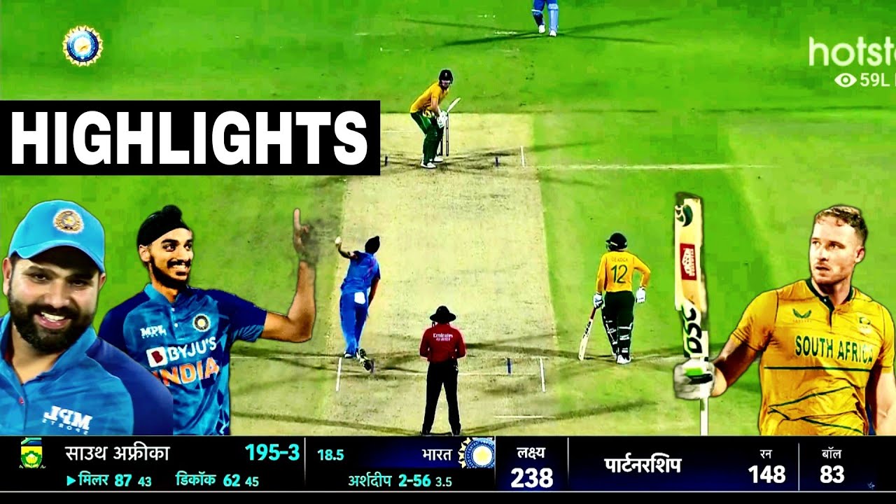 IND vs SA 2nd T20 Match Full Highlights • Today India T20 Match ...