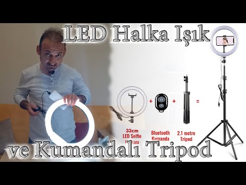 Profesyonel Gibi VİDEO ÇEKİN | LED Kumandalı Halka Işık ve Tripod Kurulum-İnceleme (Ring Light)