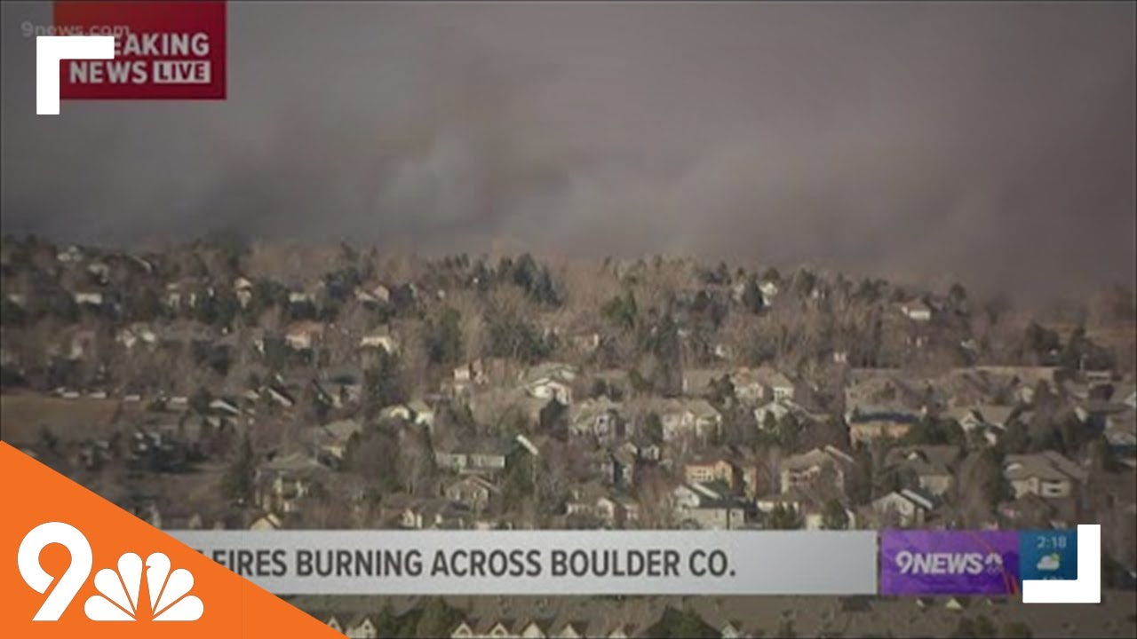 Smoke continues pushing across Superior, flames seen near homes - YouTube