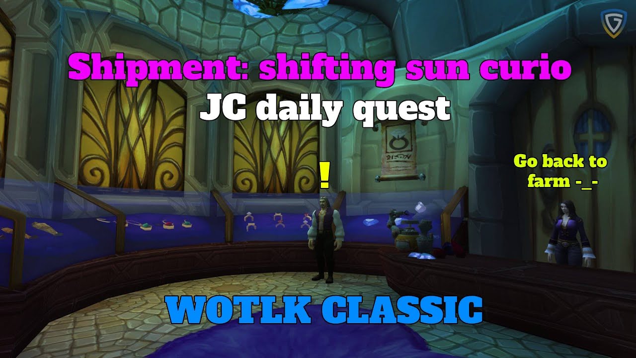 Shipment: Shifting Sun Curio | Daily Jewelcrafting Quest WoW - YouTube